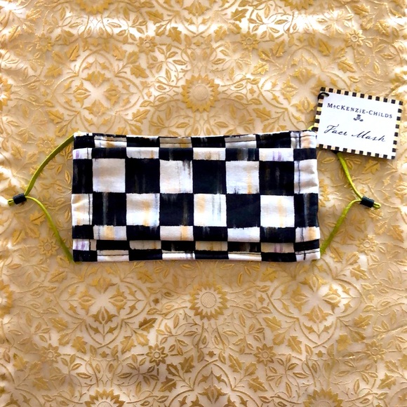 MacKenzie-Childs | Accessories | Nwt Mackenziechilds Face Mask Pleated ...